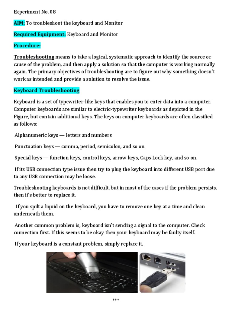 Cnab | PDF | Computer Keyboard | Troubleshooting