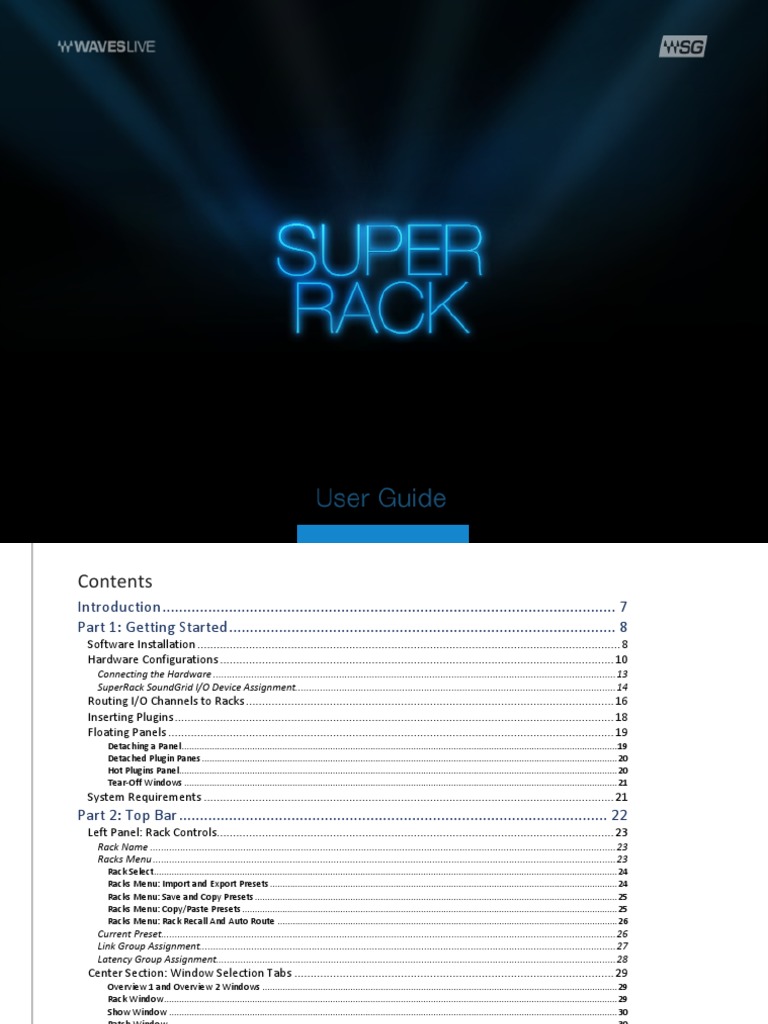 SuperRack SoundGrid User Guide | PDF | Network Switch | Server (Computing)