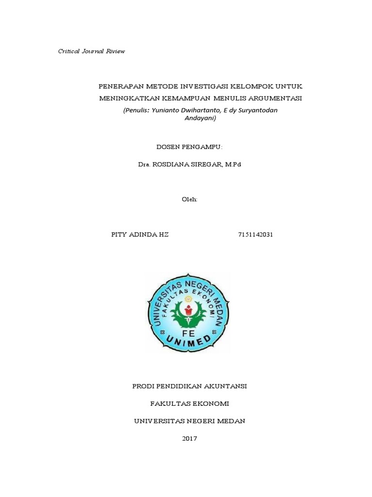 CJR Bahasa Indonesia 2 Jurnal | PDF