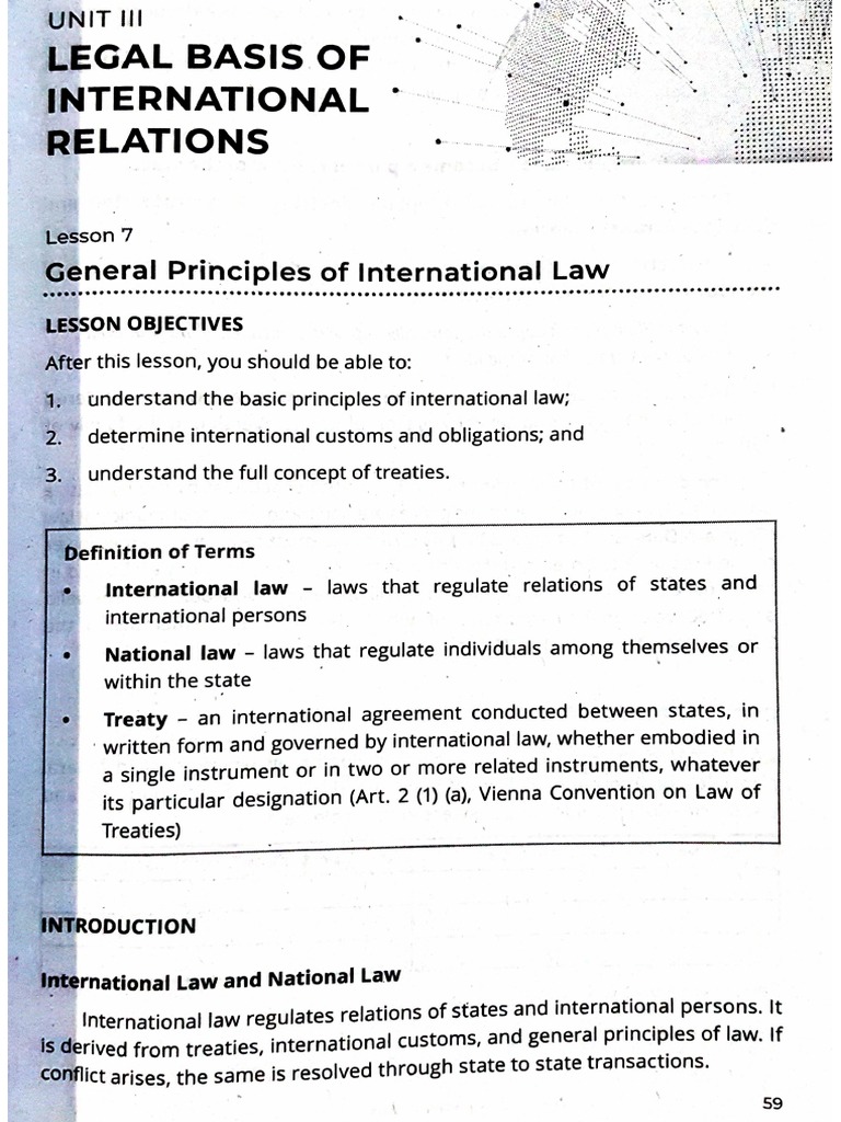 Readings. General Principle of International Law | PDF