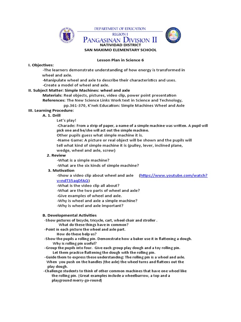 LP Sci 6-Wheel & Axle | PDF
