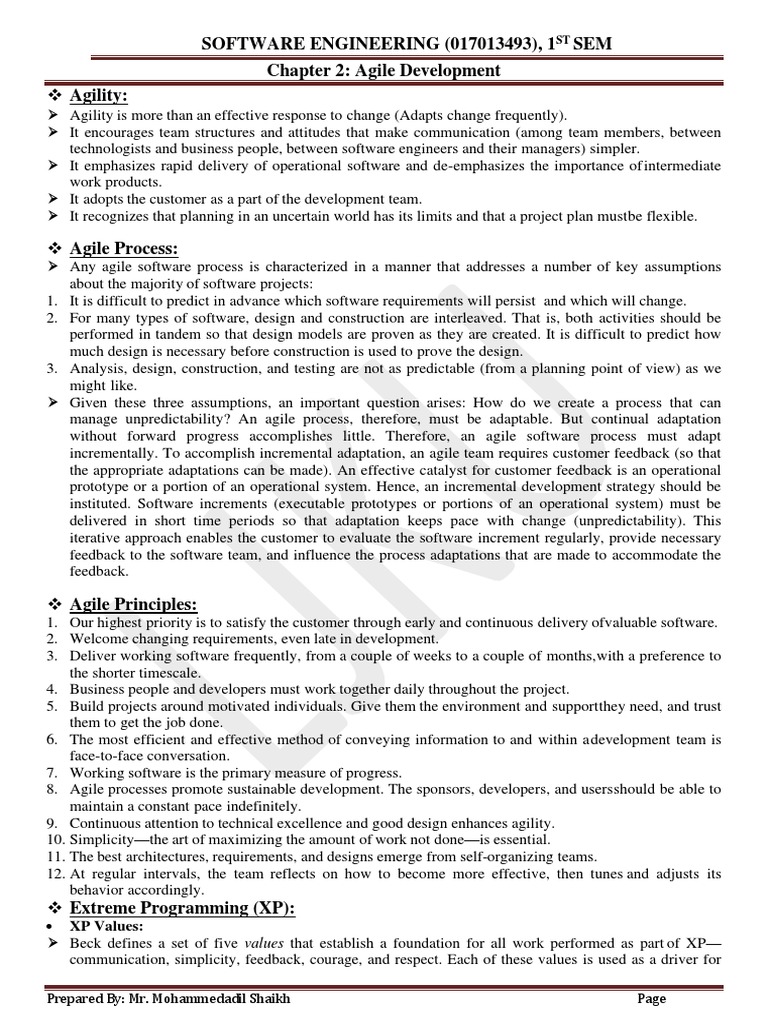 SE Ch2 | PDF | Scrum (Software Development) | Agile Software Development