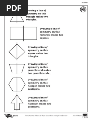Line Of Symmetry Worksheet Pdf