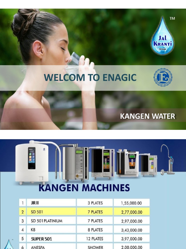 1 Welcome To Enagic Presentation 1 PDF | PDF | Cooking, Food & Wine ...
