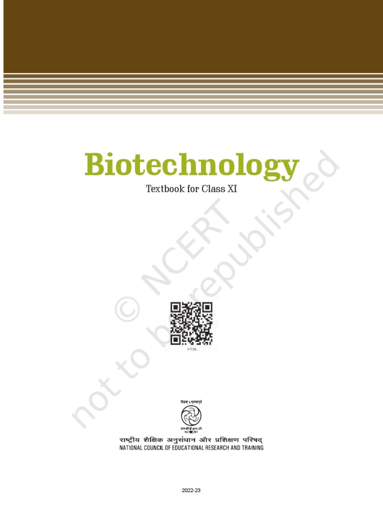 Class 11 Complete Book of Biotechnology PDF | PDF | Biotechnology ...