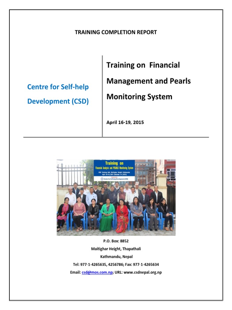 Training Completion Report | PDF | Loans | Income Statement