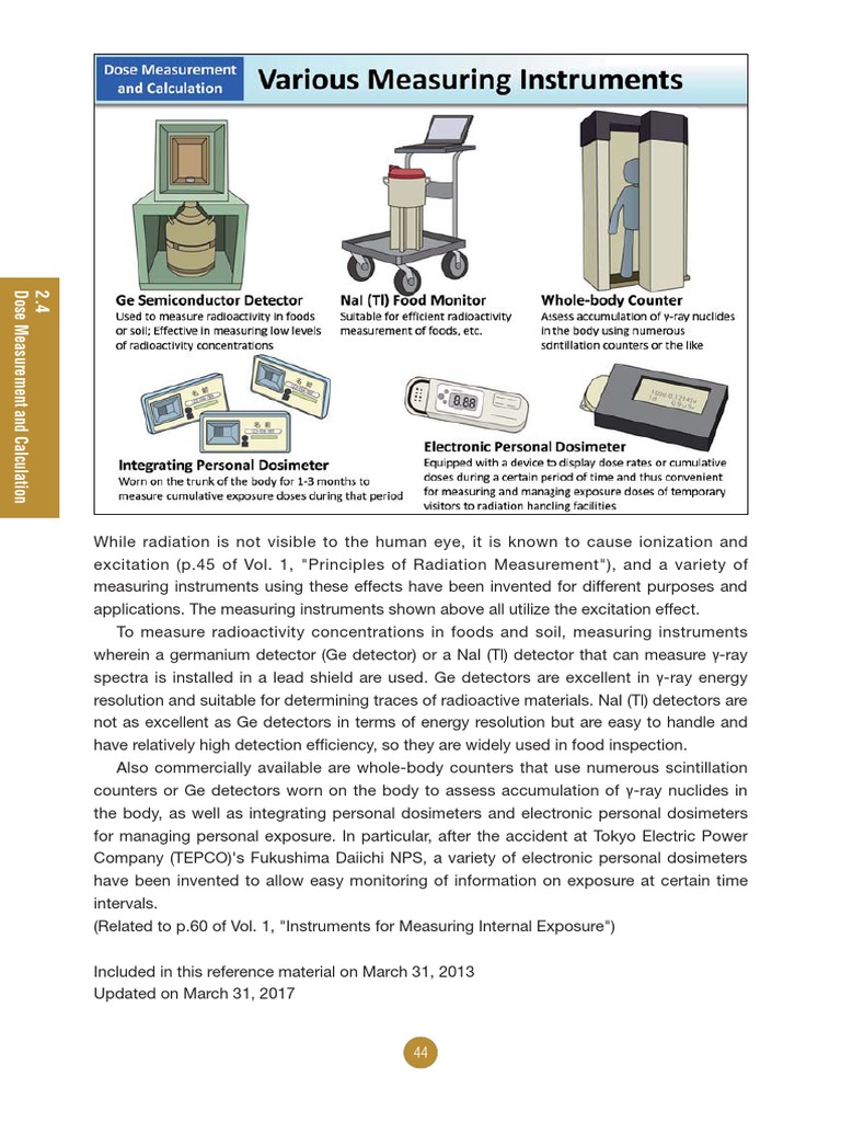 Dose Measurements and Calculation PDF | PDF | Radioactive Decay ...