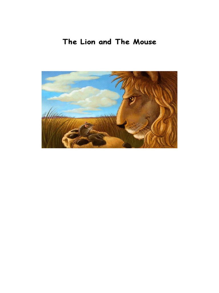 The Lion and The Mouse: A Fable | PDF