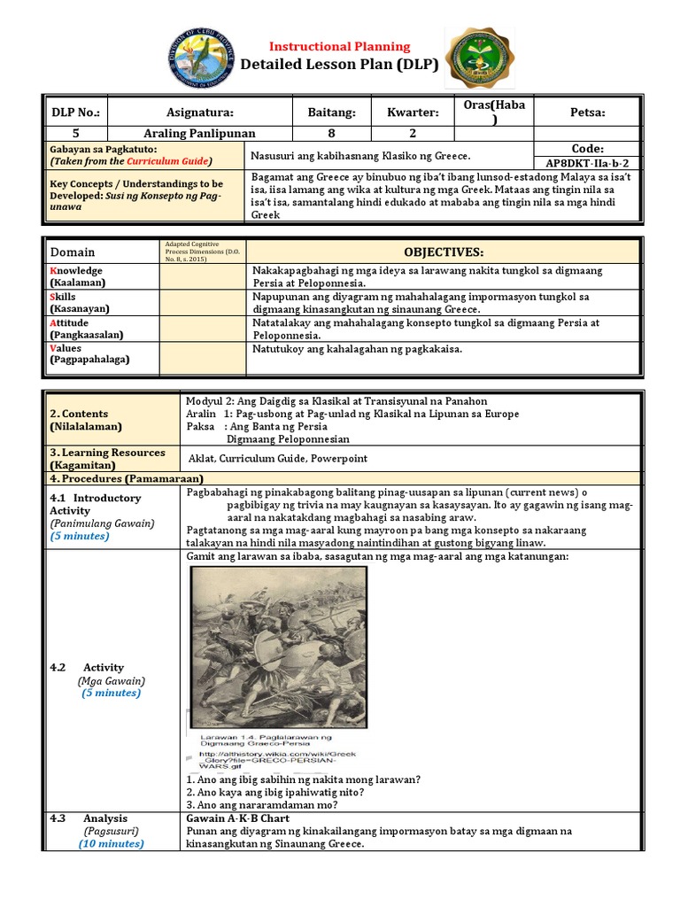 DLP AP 8 Quarter 2 Lesson 5 | PDF