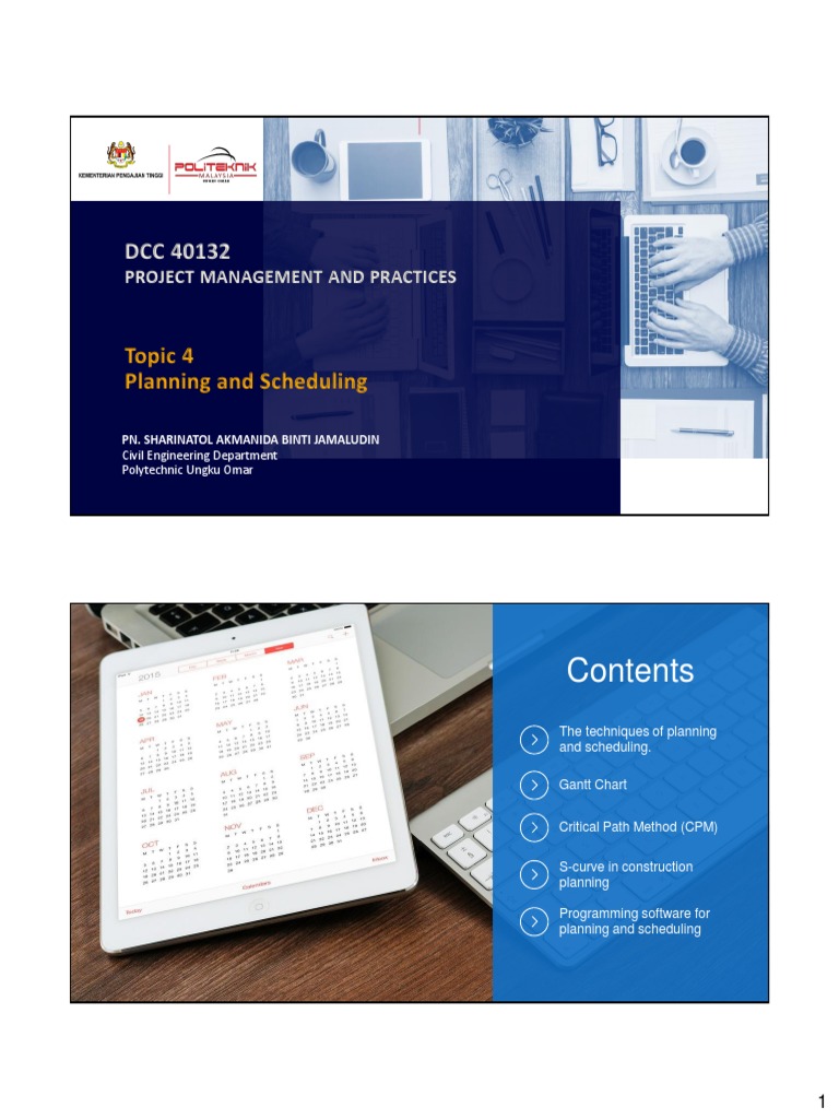 TOPIC 4 Planning and Scheduling | PDF | Applied Mathematics