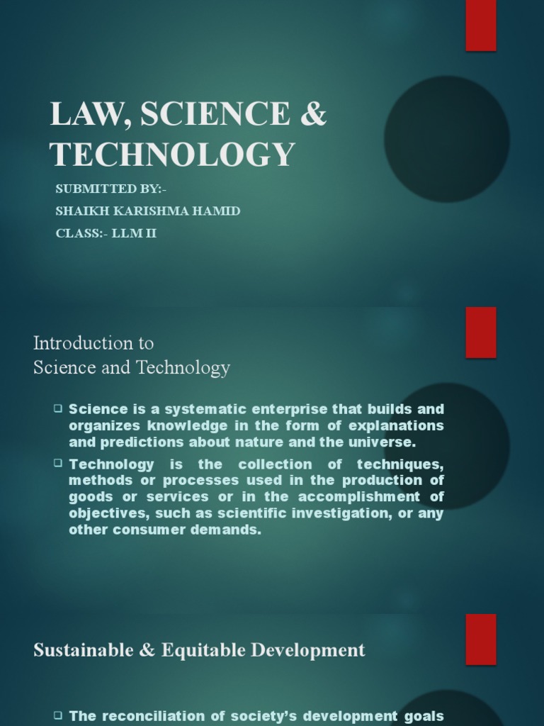 Law, Science & Technology | PDF | Art | Science & Mathematics