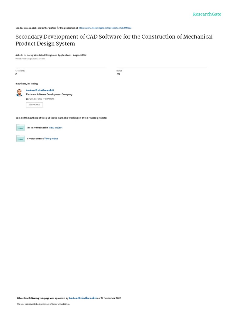 Cad 20S3 2023 178-1891 | PDF | Conceptual Model | Computer Aided Design