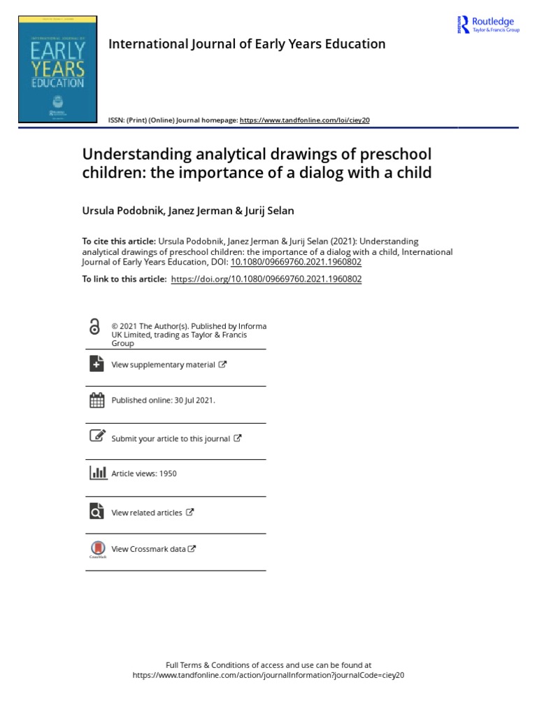 Understanding Analytical Drawings of Preschool Children The Importance ...
