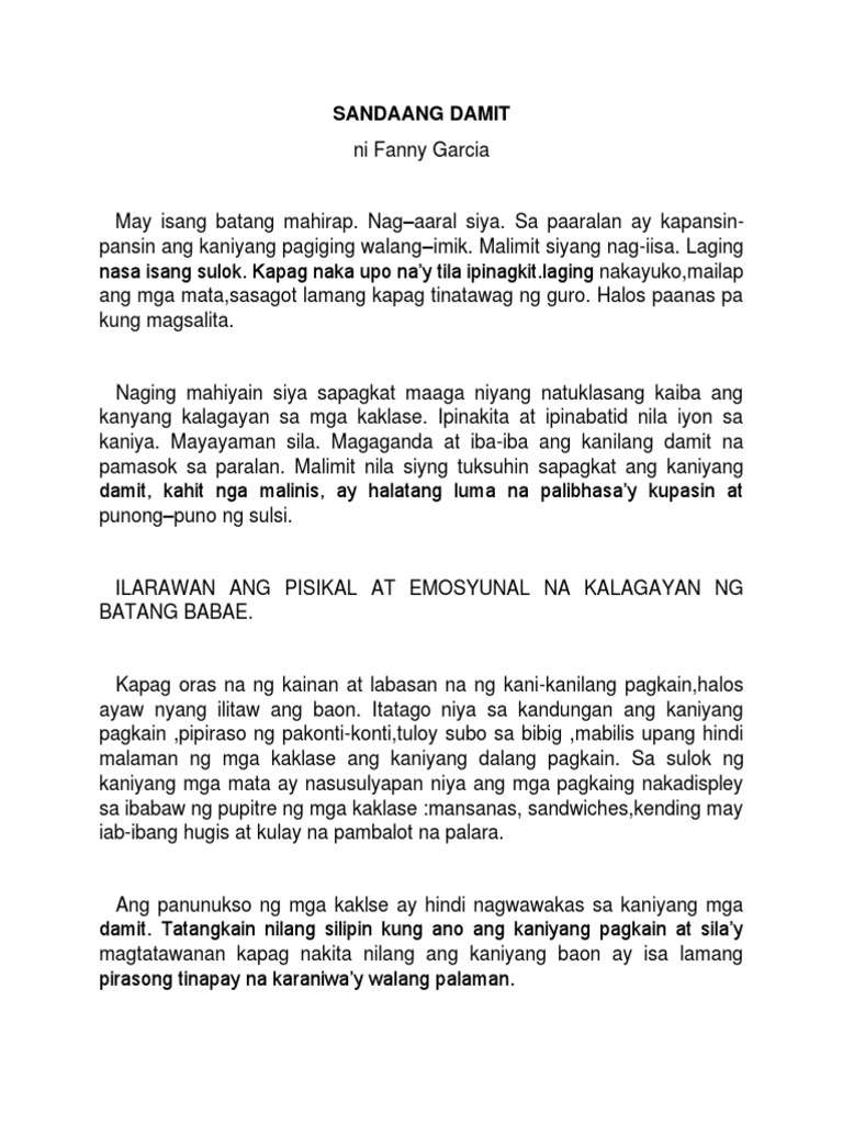 Sandaang Damit PDF | PDF