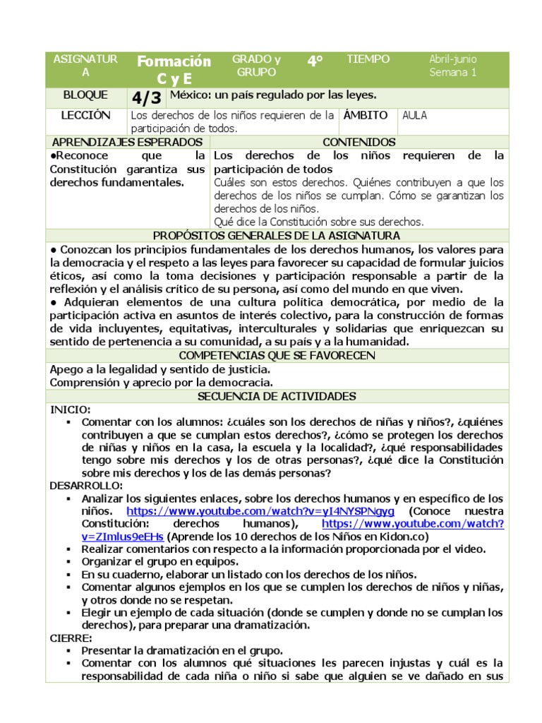 4to Grado Formación C y E (2019-2020) | PDF | Democracia | Ideologías políticas