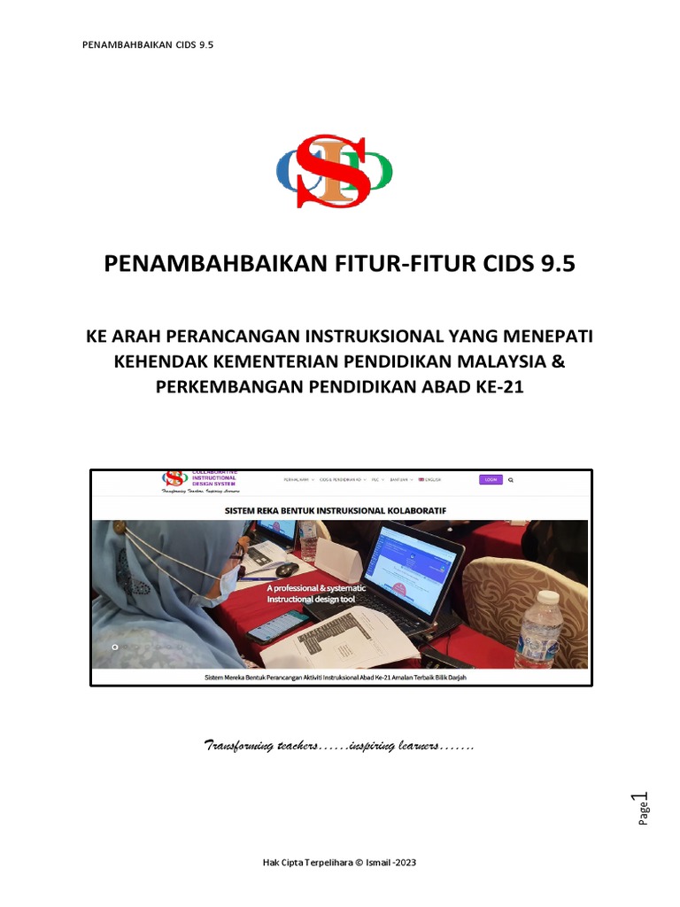 Penambahbaikan Cids 9.5 | PDF