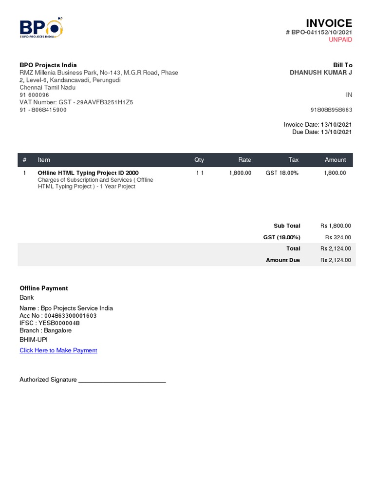 Bpo 041152 10 2021 Bpo Projects India PDF | PDF