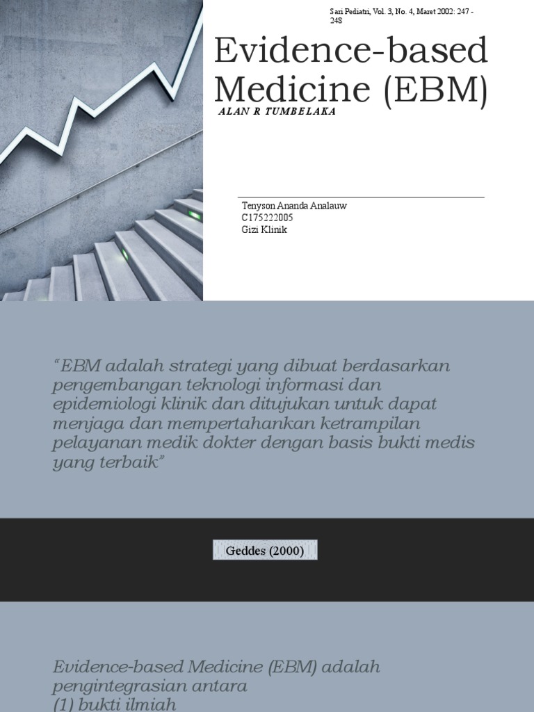 Pengenalan Evidence-Based Medicine (EBM) | PDF