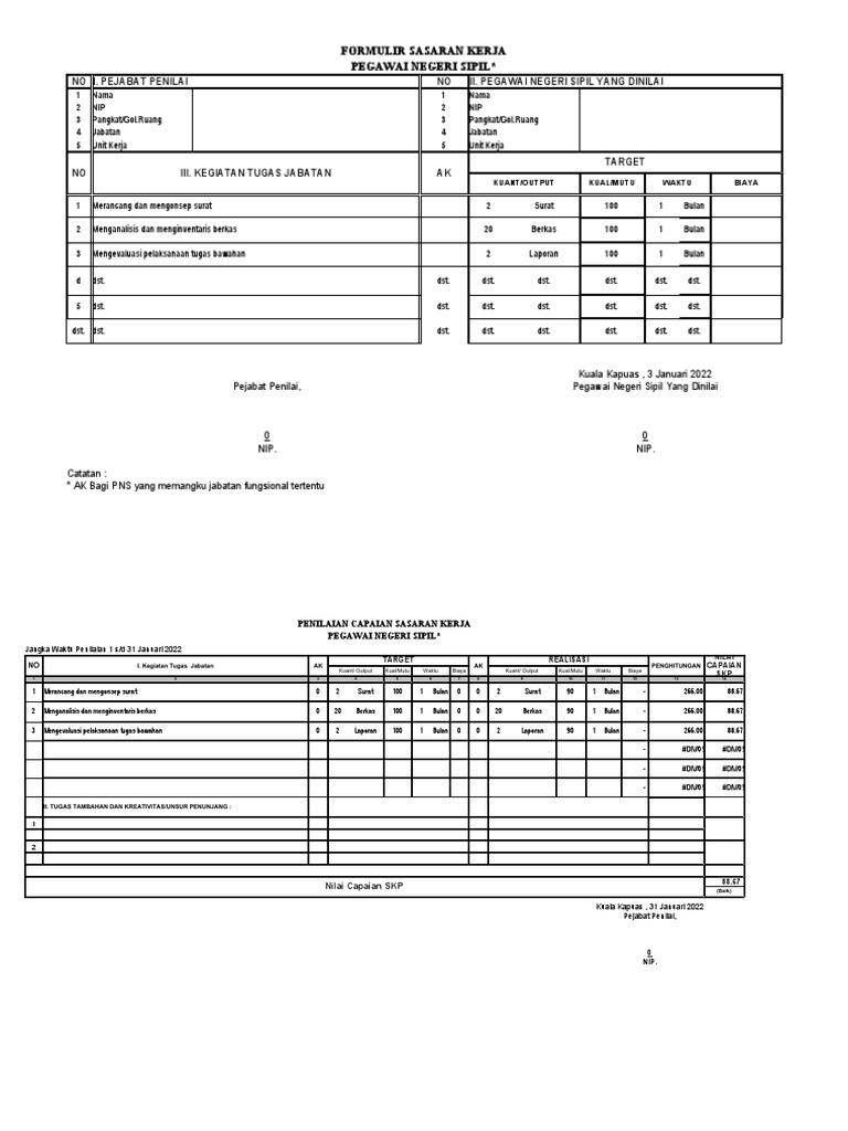 Form Laporan TPP | PDF
