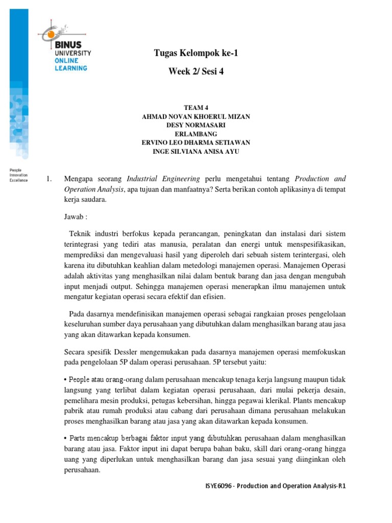 2221 Isye6096037 Lmda TK1-W2-S4-R1 Team4 | PDF