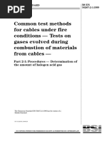 Iec 60332-1 | PDF | Electrical Conductor | Fires