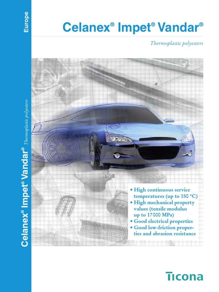 Celanex+Impet+Vandar 手册 | PDF | Deformation (Engineering) | Young's Modulus