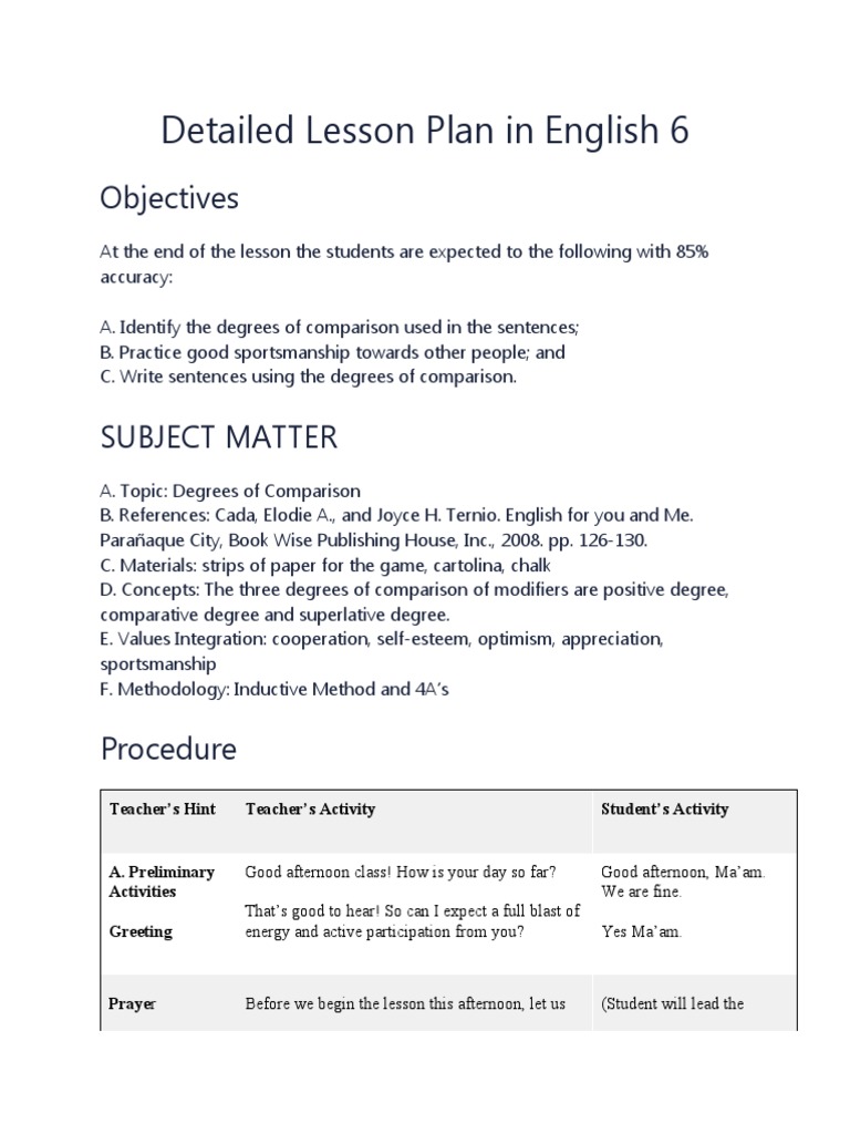 Degrees of Comparison | Download Free PDF | Adjective | Cognitive Science