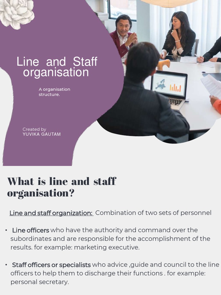 Line and Staff Organization Overview | PDF | Unilever | Organizational ...