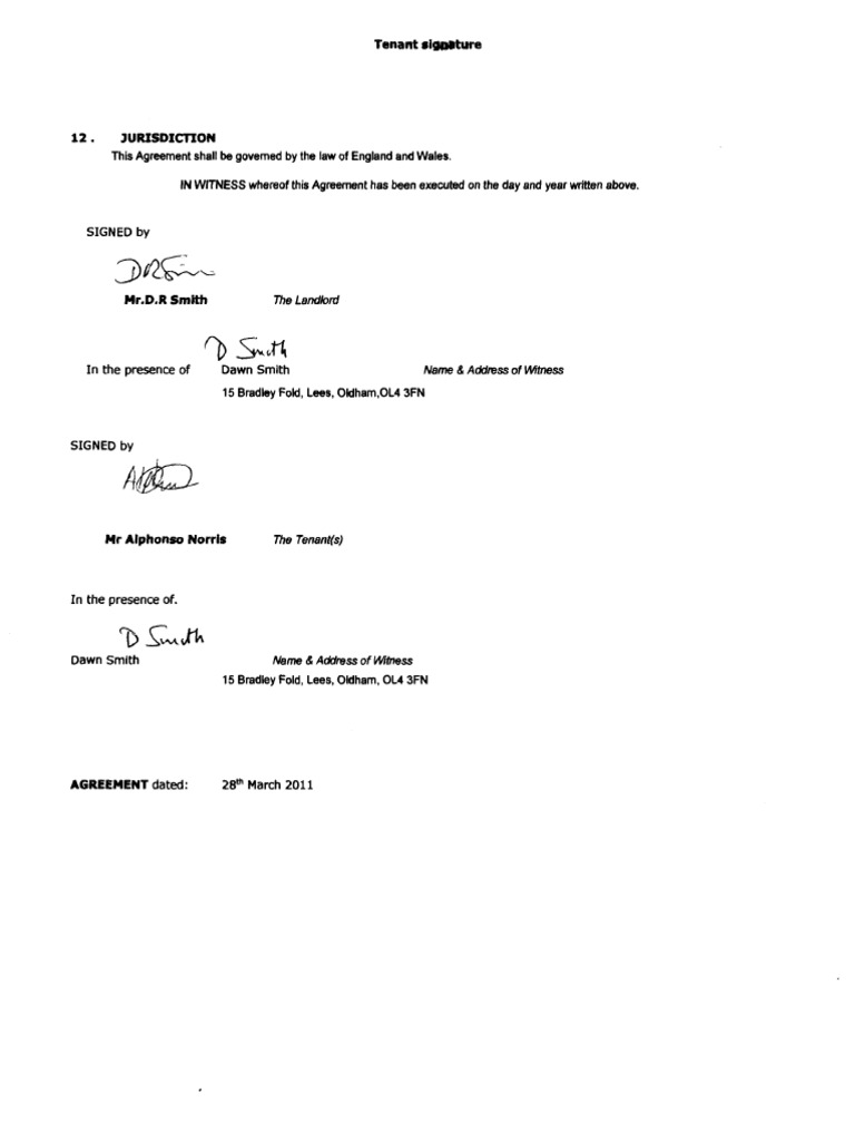 Tenant Signature | PDF