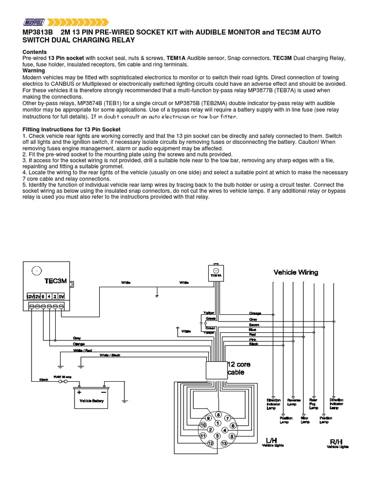 Tec-3m Wiring PDF | PDF | Electrical Connector | Electrical Wiring