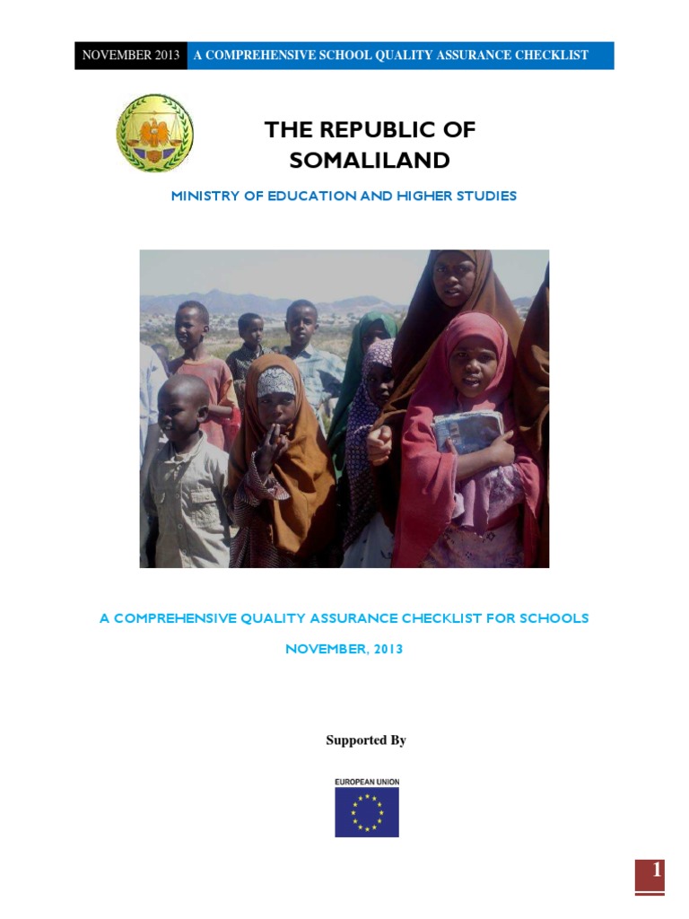 Final Quality Assurance Checklist April Pdf Pdf Teachers Behavior