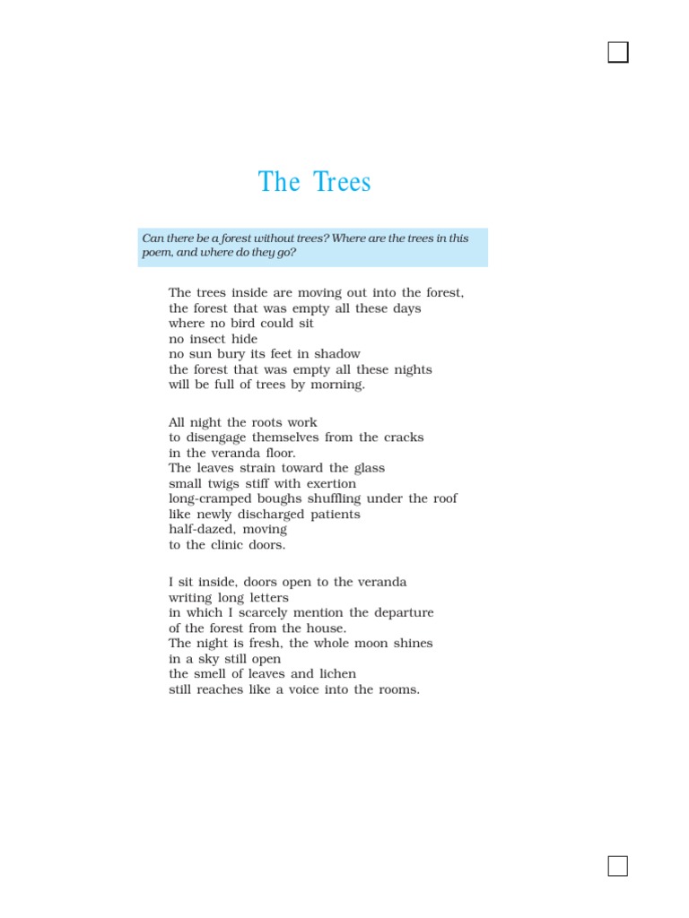 The Trees | PDF | Trees | Poetry