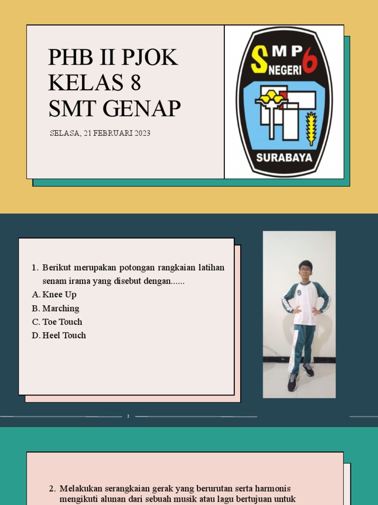 PHB Ii Pjok Kelas 8 SMT Genap 2023 | PDF