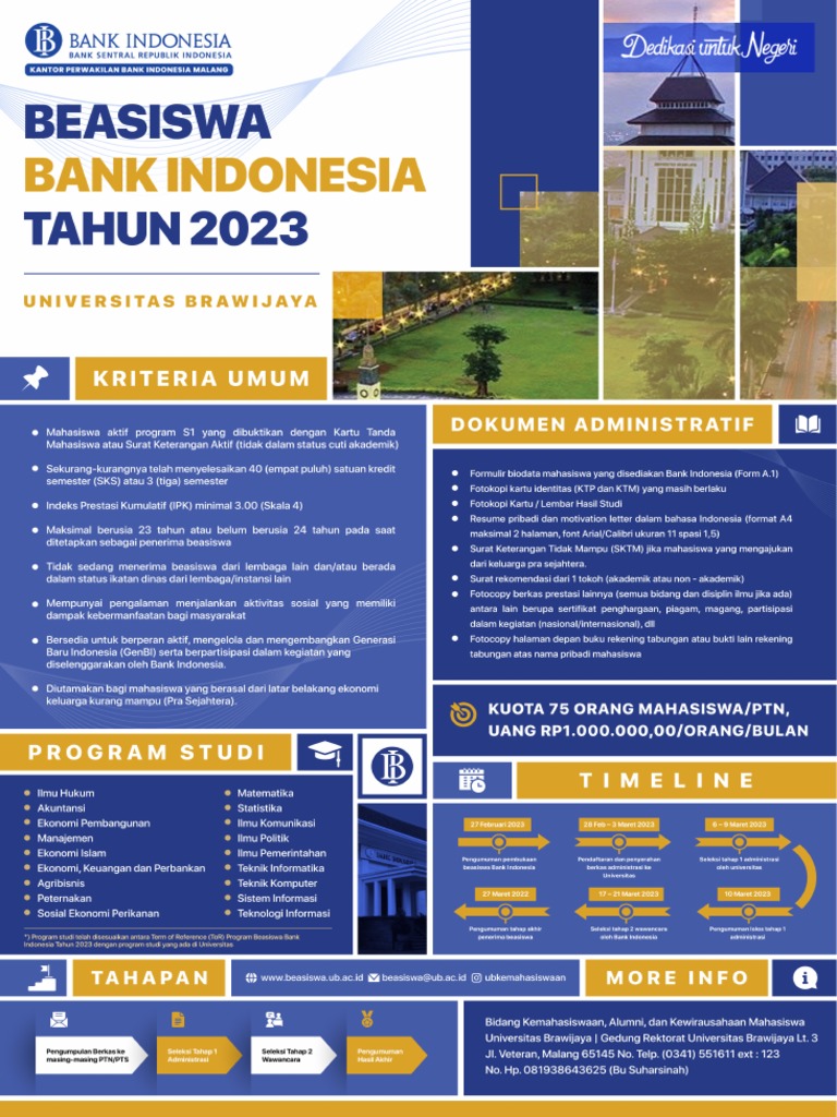 Flyer Beasiswa Bi Ub - New | PDF
