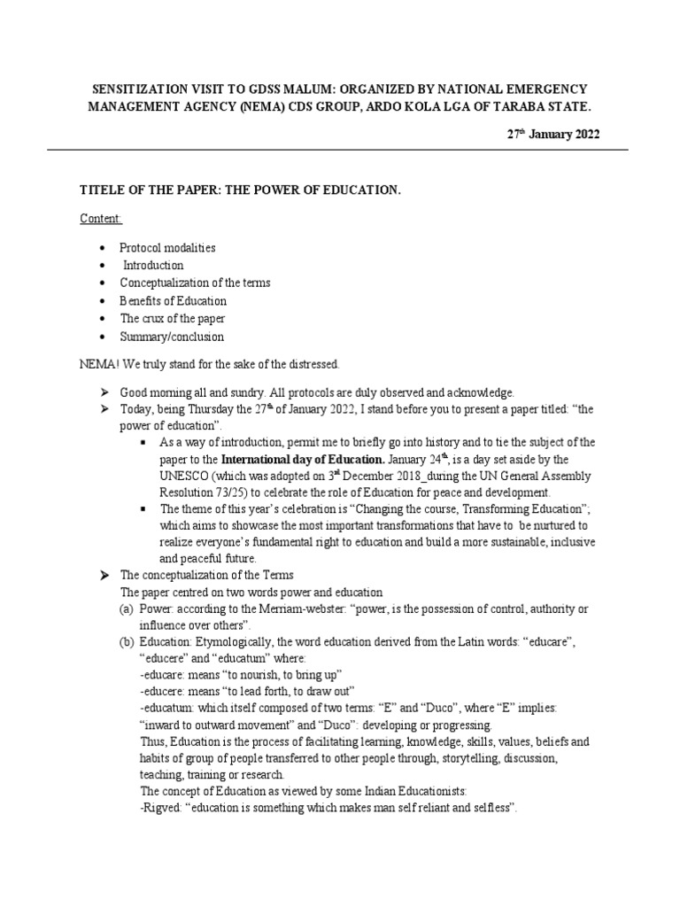 Nema CDS Paper 1 | Download Free PDF | Poverty Reduction