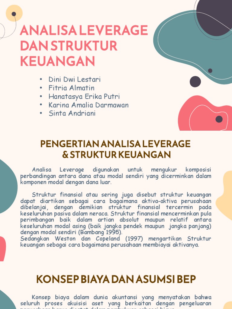 Analisa Leverage Dan Struktur Keuangan (Kel.1) | PDF