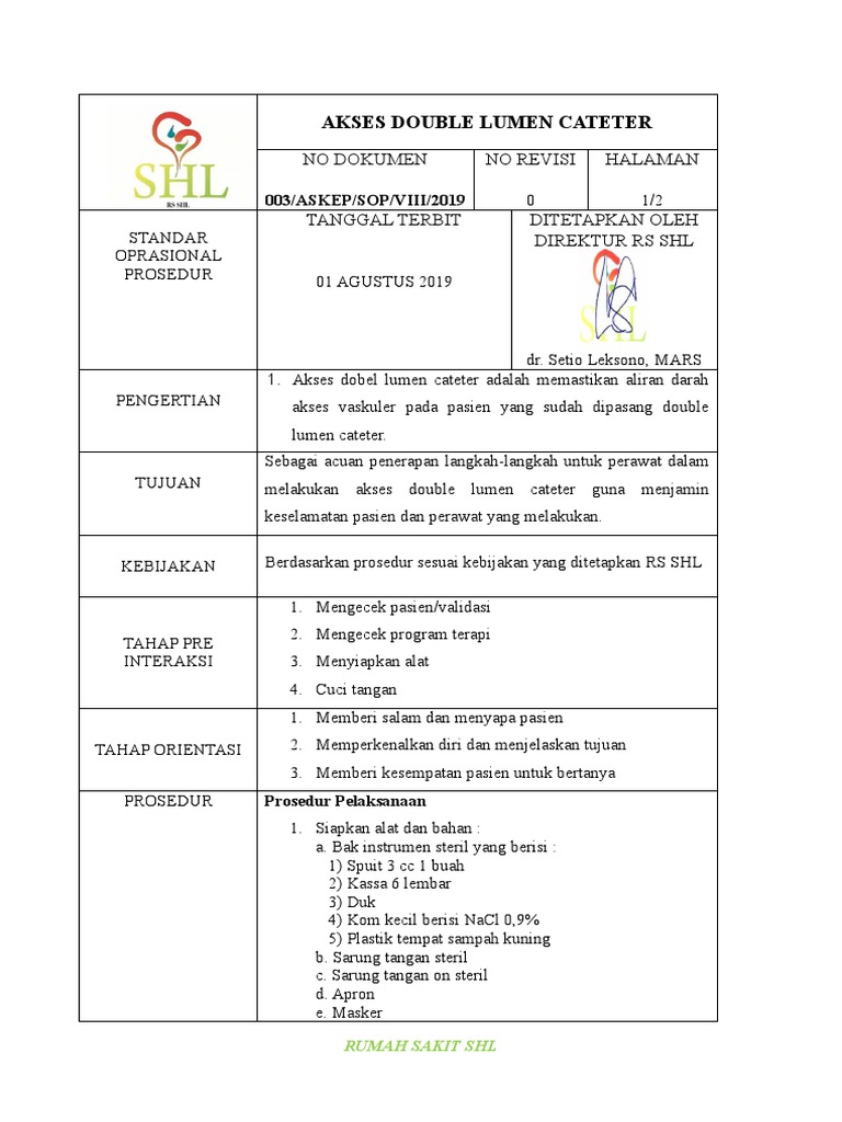 SOP Memulai HD Akses CDL | PDF