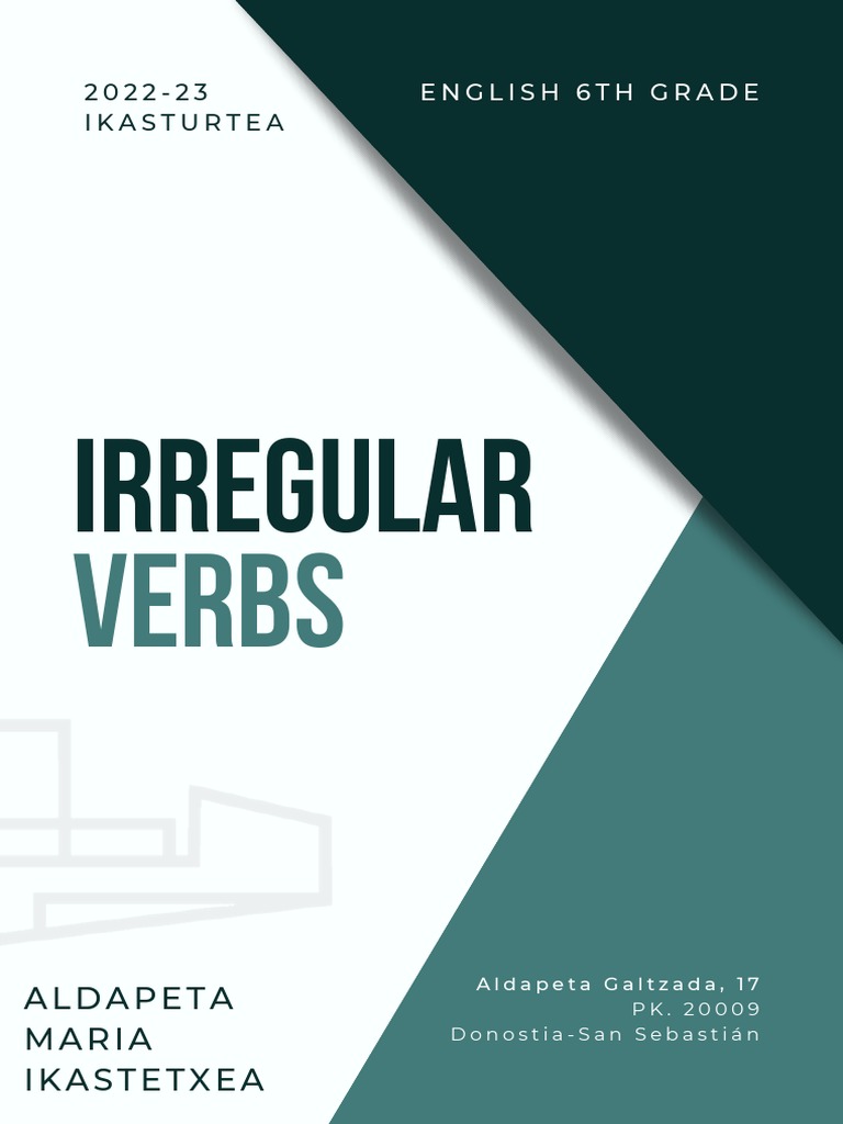 Irregular Verbs List PDF | PDF | Grammar | Language Mechanics