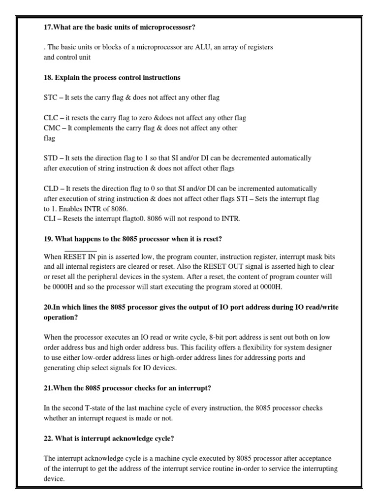 5-Ee8551-Microprocessors and Microcontrollers | PDF