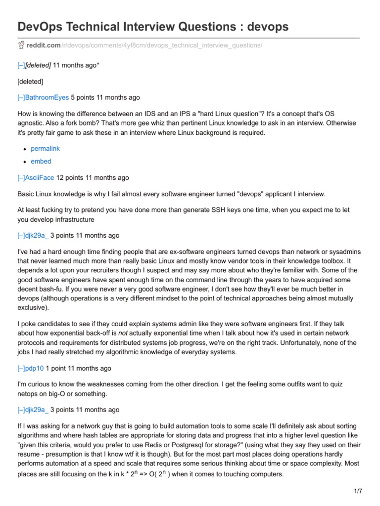 DevOps Technical Interview Questions Devops | PDF | Software ...