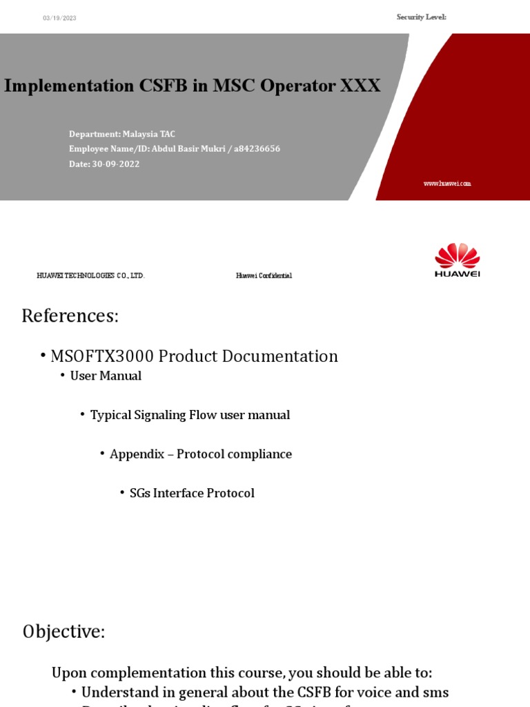 Implementation CSFB in MSC Op | PDF | Networking Standards | Computing