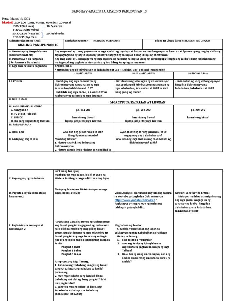 ARPAN DLP (3rd Quarter) | PDF