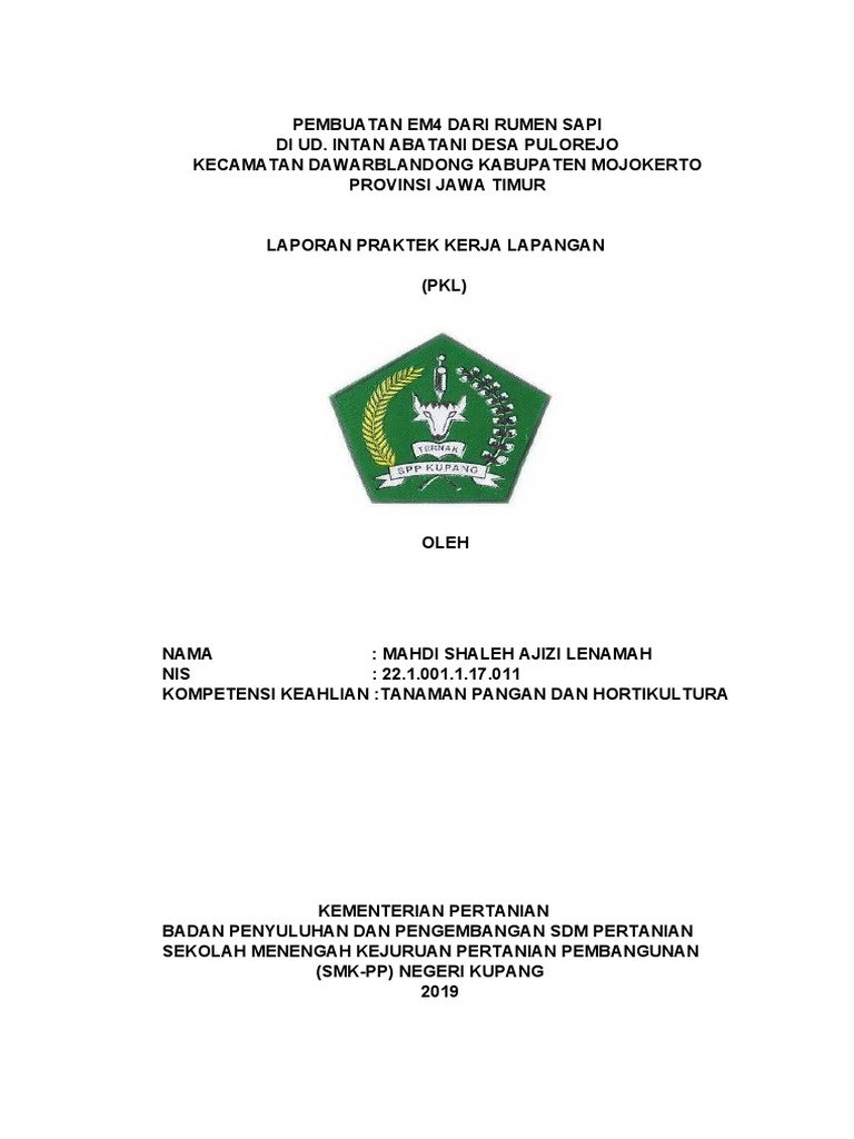 Contoh Laporan ATPH | PDF