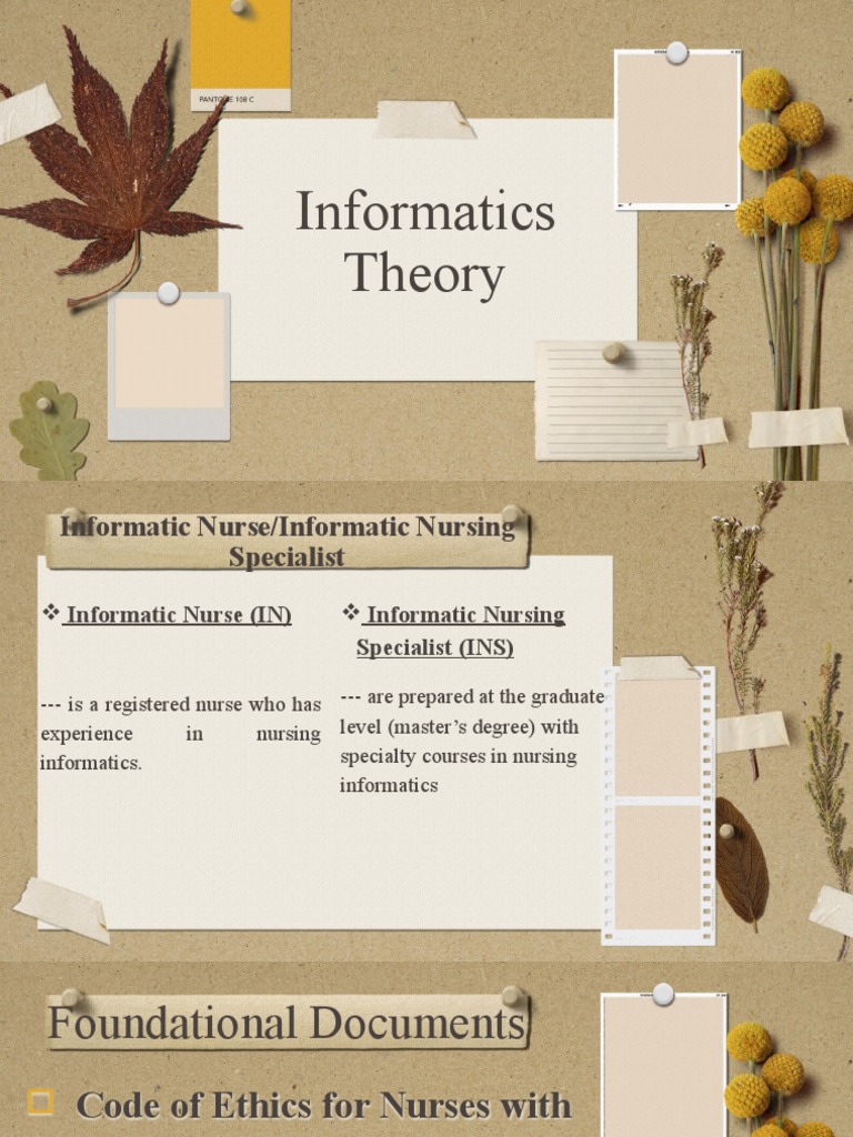 Informatics Theory | PDF | Nursing | Health Informatics