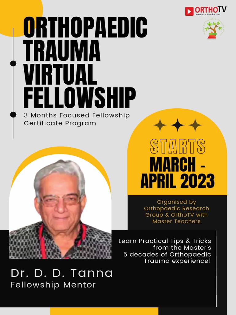 Orthopaedic Trauma Virtual Fellowship 2023 | PDF | Orthopedic Surgery ...