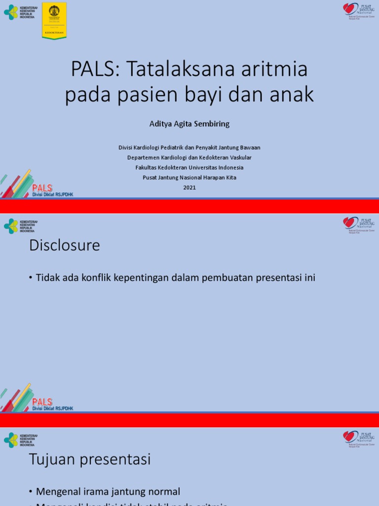 Tatalaksana Aritmia Pada Pasien Bayi Dan Anak PDF | PDF