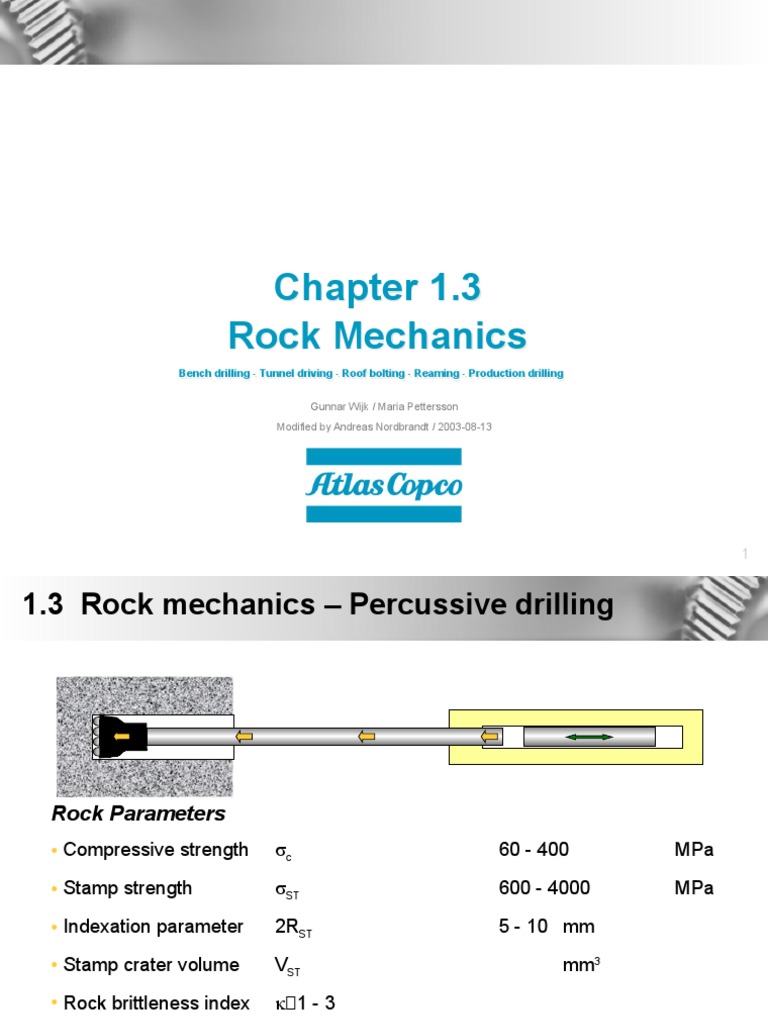 Rock Mechanics: Key Parameters & Tests | PDF | Physical Sciences ...