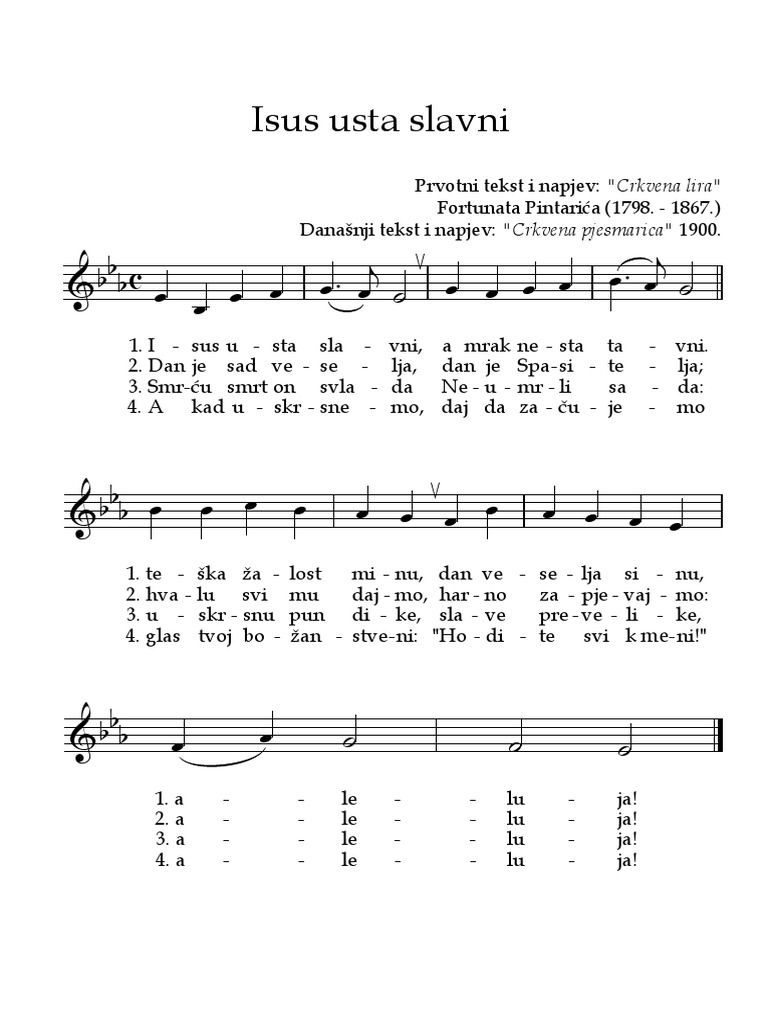 Isus Usta Slavni | PDF