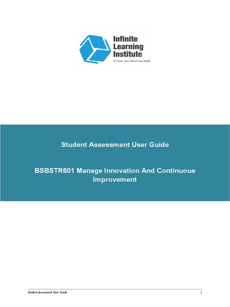 BSBSTR601 Student Assessment User Guide V3 | PDF | Question | Information