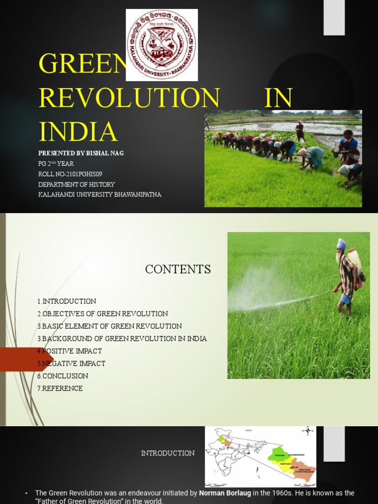 Green Revolution in India | Download Free PDF | Green Revolution | Agriculture